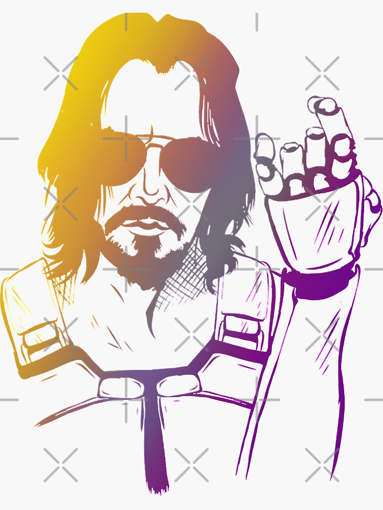 "Keanu Reeves John Wick Halloween Christmas cyberpunk Classic" Sticker ...