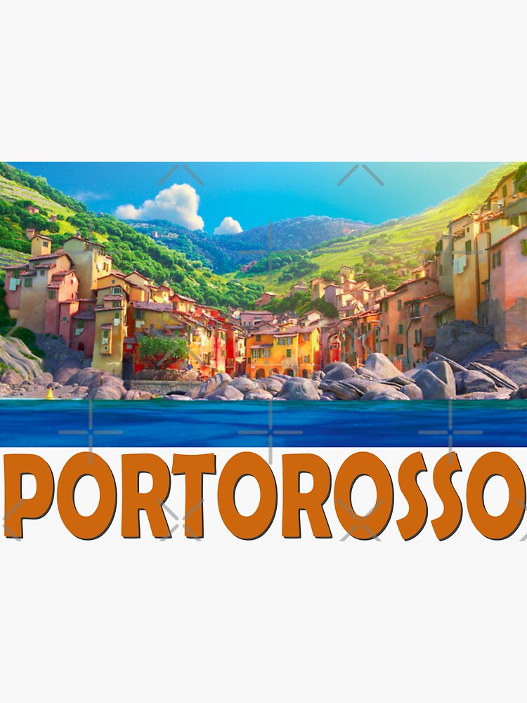 "Portorosso- luca italy" Sticker for Sale by mo-stuff | Redbubble