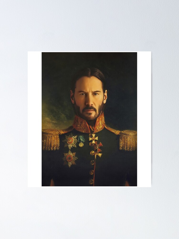 "Keanu Reeves Portrait Halloween Christmas John Wick Classic" Poster ...