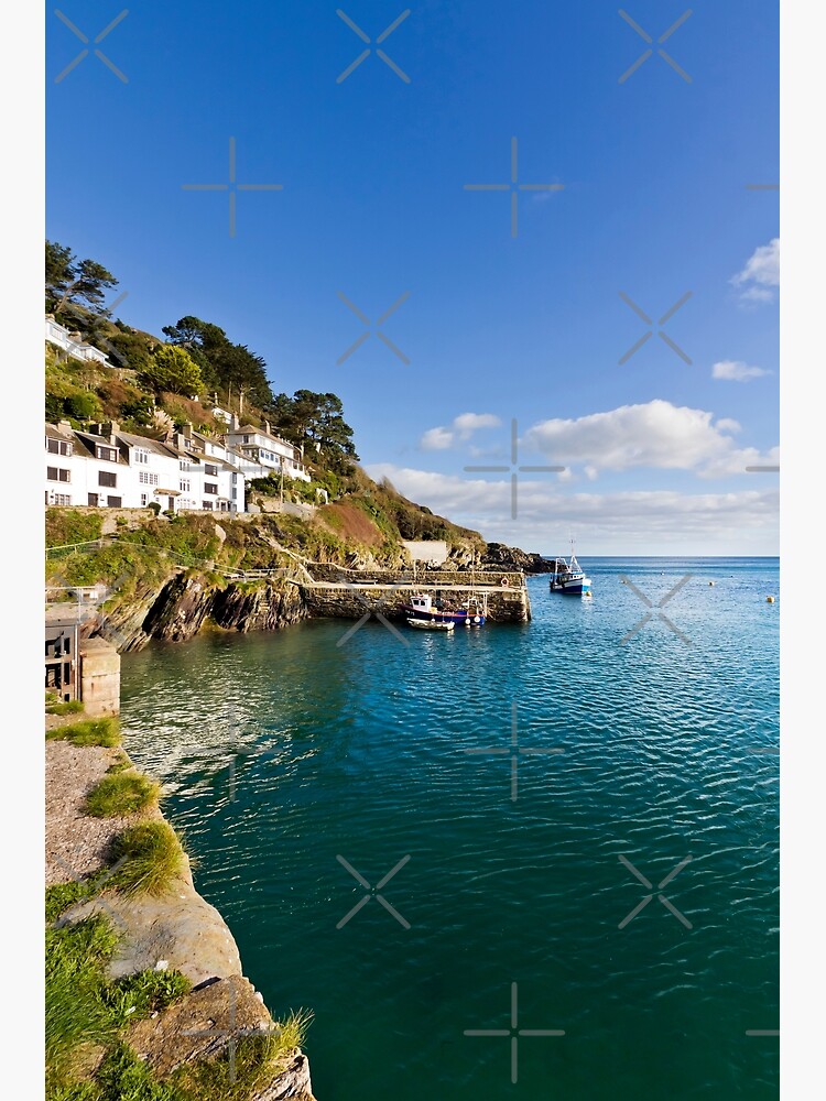 "Polperro Cliffs" Poster by TerriWaters | Redbubble