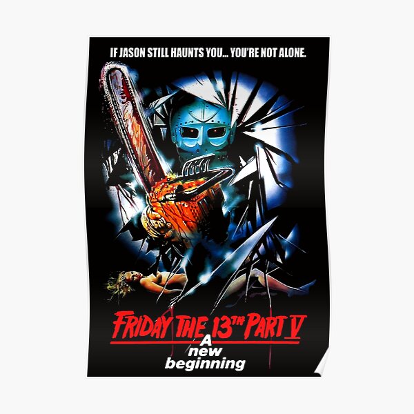 "FRIDAY THE 13TH part v" Poster for Sale by shnooks | Redbubble