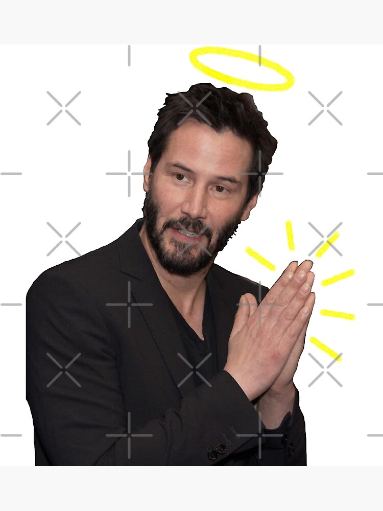 "John Wick Praying Keanu Reeves Halloween Christmas Classic" Poster for ...