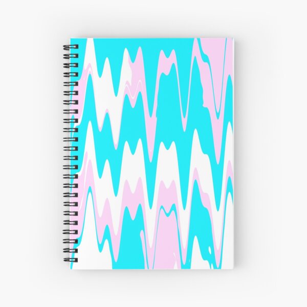 "Trippy and wavy artwork inspired by the Transgender pride flag" Spiral ...