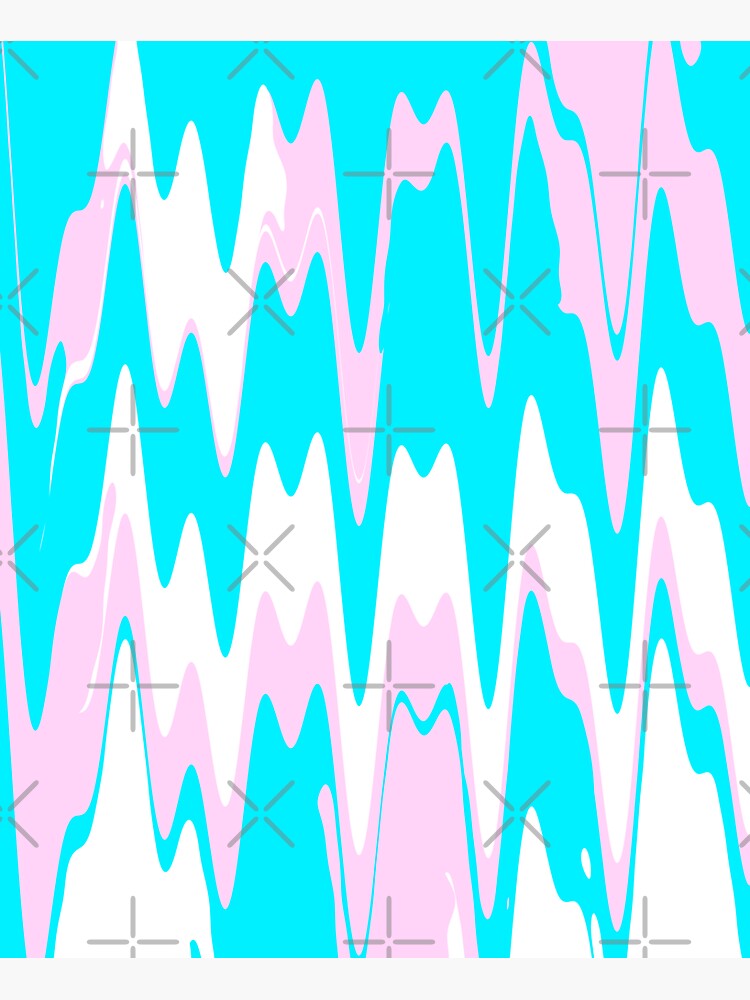 "Trippy and wavy artwork inspired by the Transgender pride flag ...