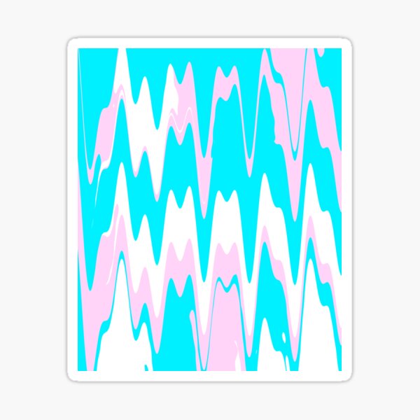 "Trippy and wavy artwork inspired by the Transgender pride flag ...