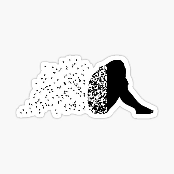 "Sad girl" Sticker for Sale by Marutiram | Redbubble