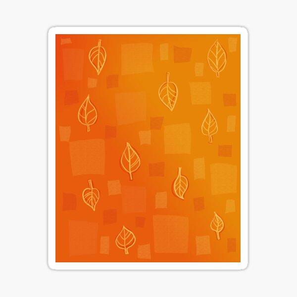 "Warm orange color" Sticker for Sale by EirlysElainn | Redbubble