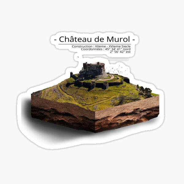 "Mini World Castle of Murol" Sticker for Sale by benLCMB | Redbubble