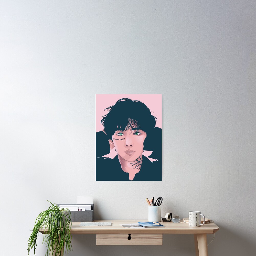 "BTS V TAEHYUNG VECTOR ART" Poster by miraidesigns | Redbubble