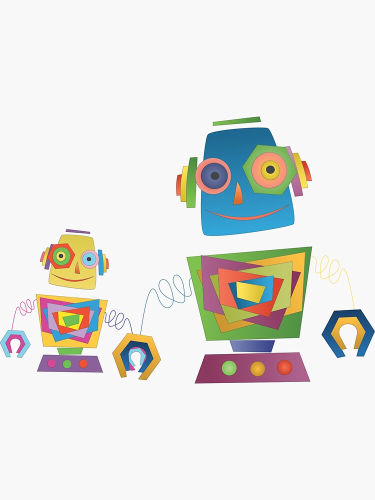 "We robots" Sticker for Sale by vojaanjasimic | Redbubble