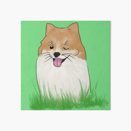 " Cute Chibi Dog" Art Board Print for Sale by Fen-Art | Redbubble