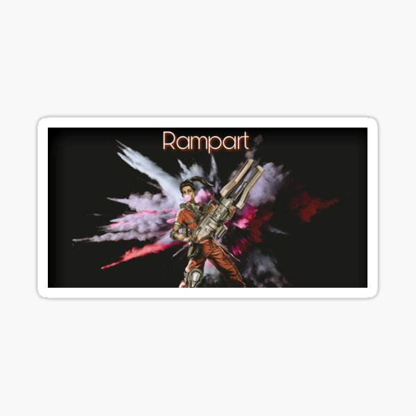 "Apex legends Rampart" Sticker for Sale by showsandmovies | Redbubble