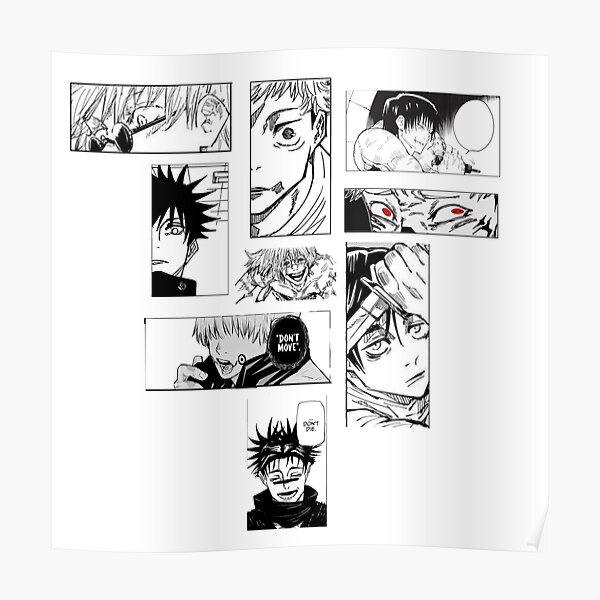 "jjk manga panels" Poster by mimiyonn | Redbubble