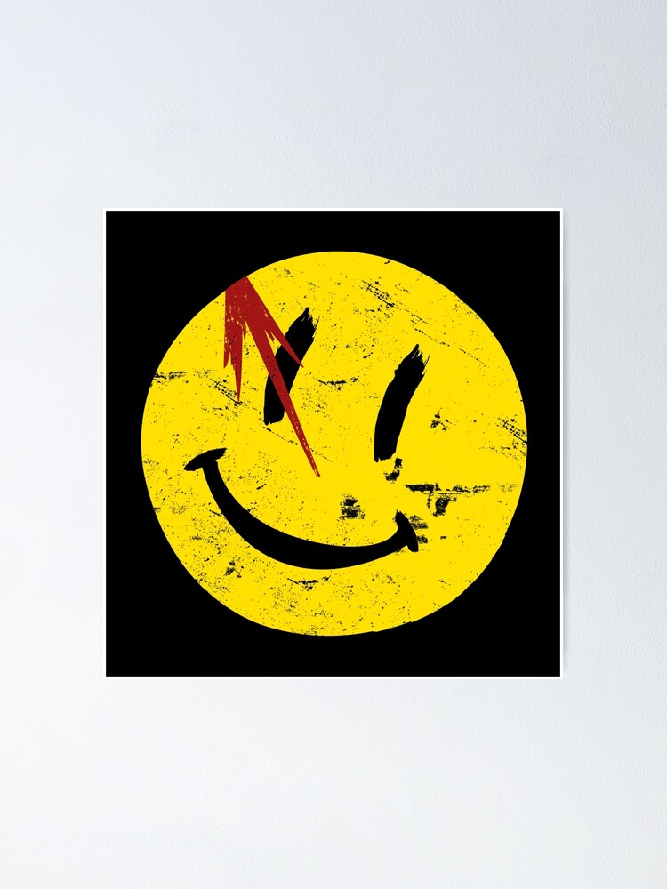 "Watchmen Symbol Smile Vintage" Poster by Coccomedian | Redbubble