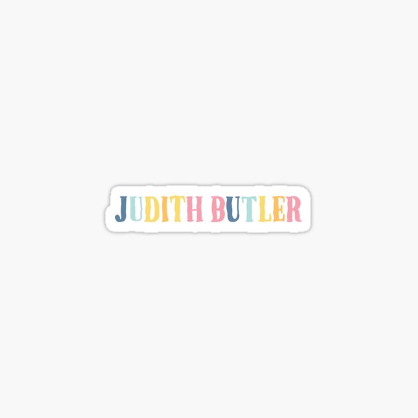 "Judith Butler name pastel typography" Sticker for Sale by KennyLucky ...