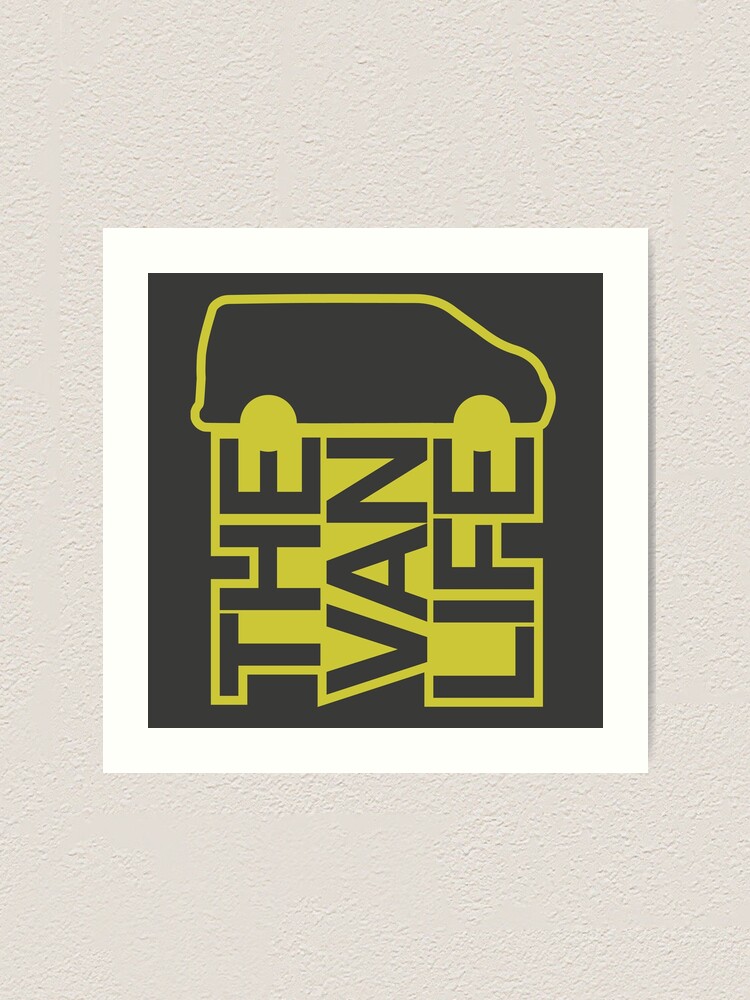 "the van life outline logo" Art Print by robnoble | Redbubble