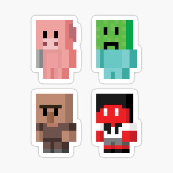 "Dave the Villager Pixel Characters" Sticker for Sale by ...