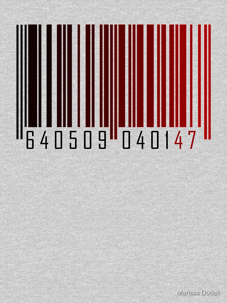 "Agent 47 Barcode" T-shirt for Sale by yourfangirltv | Redbubble ...