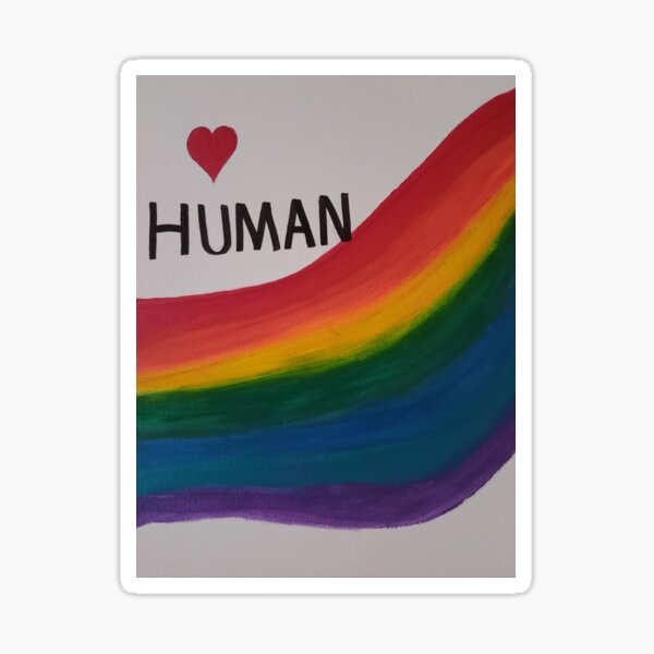 "Human " Sticker by traumaart | Redbubble