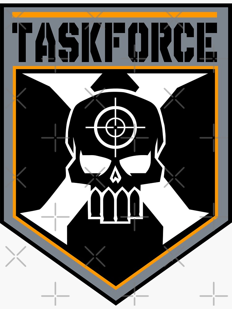 "Task Force X" Sticker by DesignInkz | Redbubble