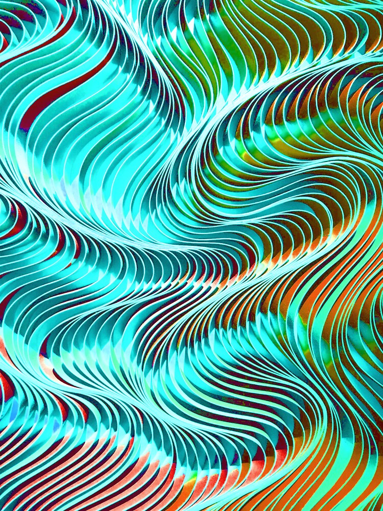 "Abstract #5 Curved Colours |" Sticker for Sale by Visual-Venture ...