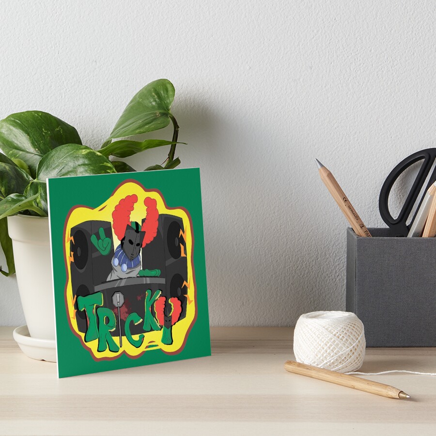 "Tricky fnf mod character graffiti" Art Board Print by AbrekArt | Redbubble