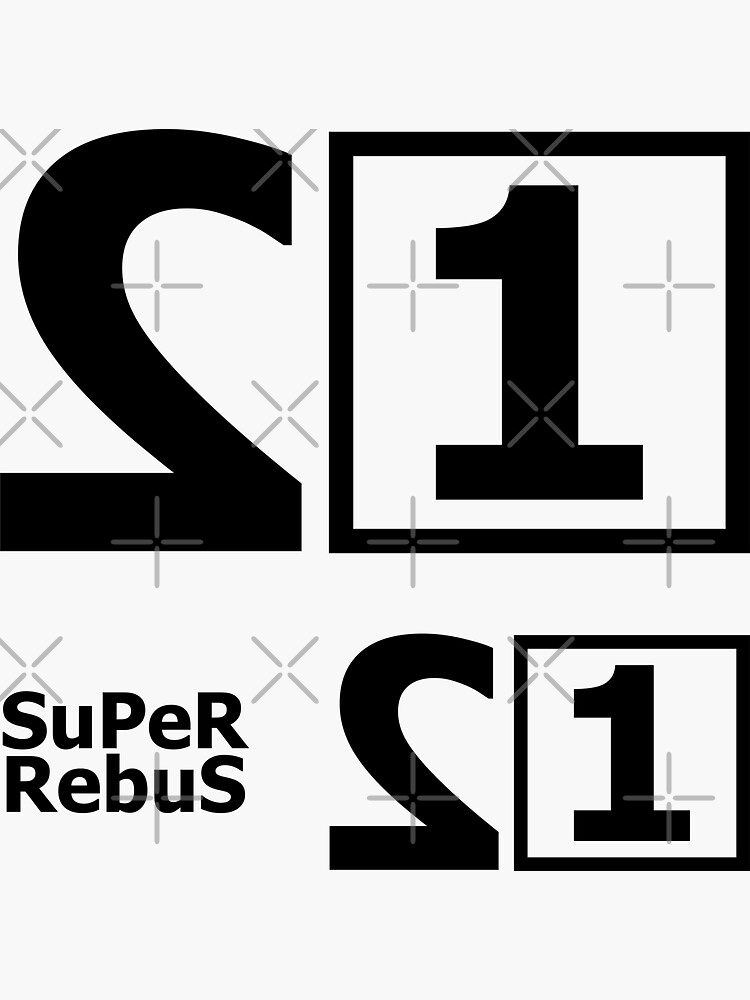 "Back To Square One | Super Rebus | Brain Puzzle" Sticker for Sale by ...