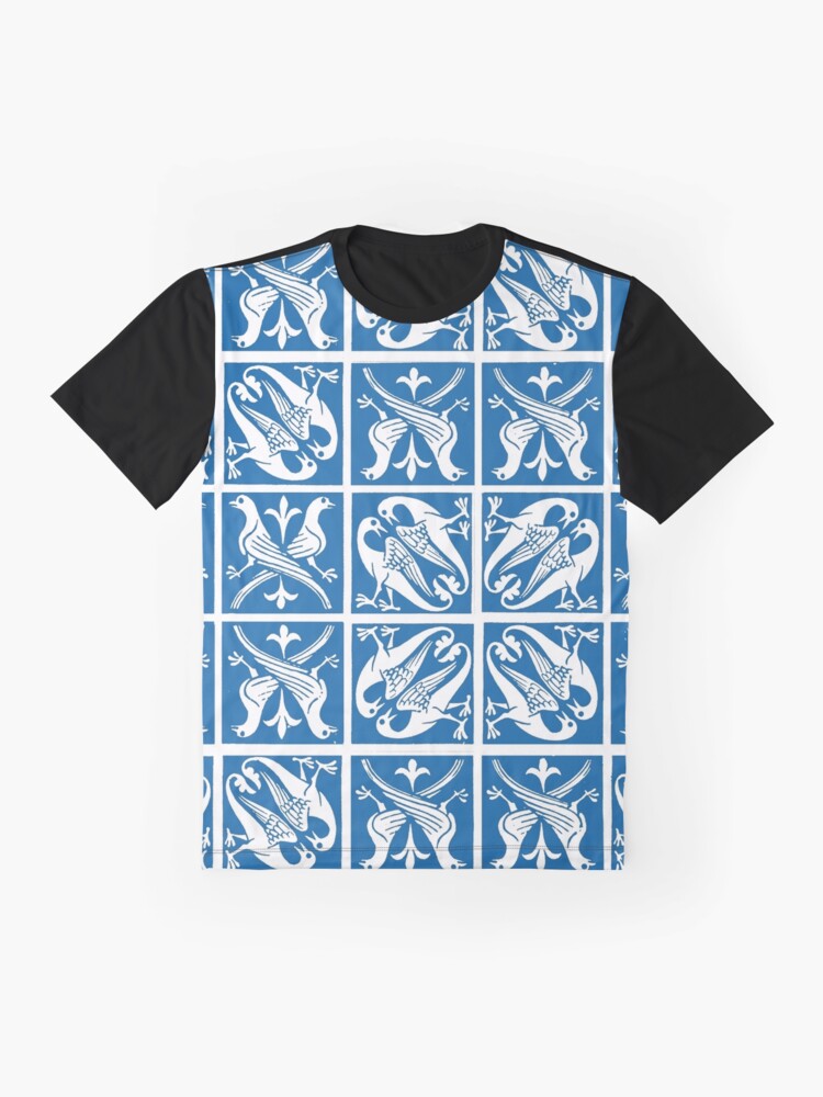 "Delft Blue and White Lovebirds Pattern" T-shirt for Sale by Greenbaby ...