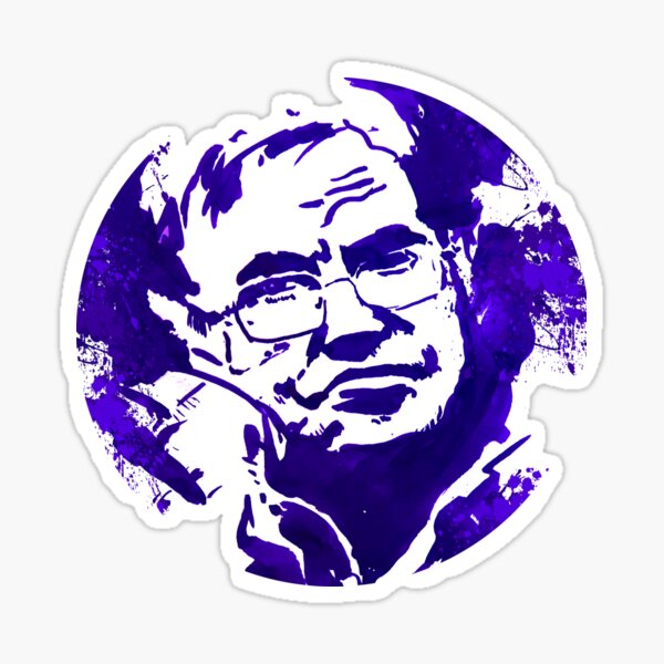 "Stephen william hawking" Sticker for Sale by Timari | Redbubble