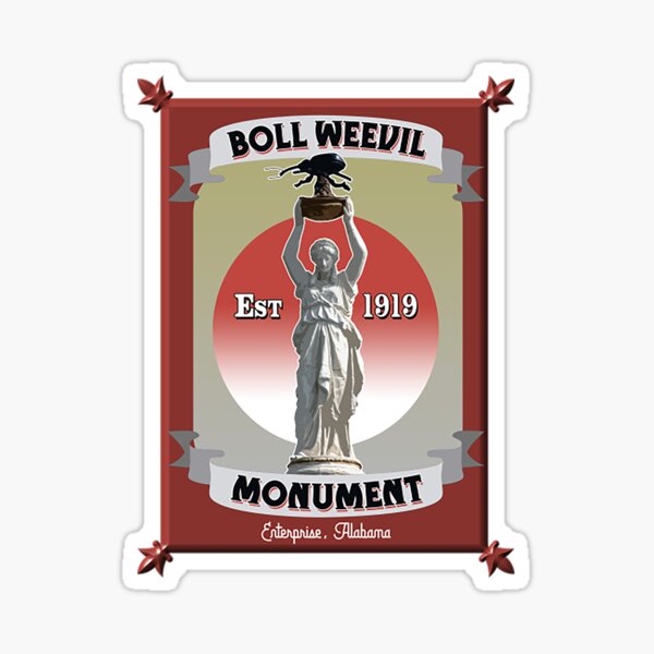 "Weird Al T-ShirtBoll Weevil Monument" Sticker for Sale by HaReves ...