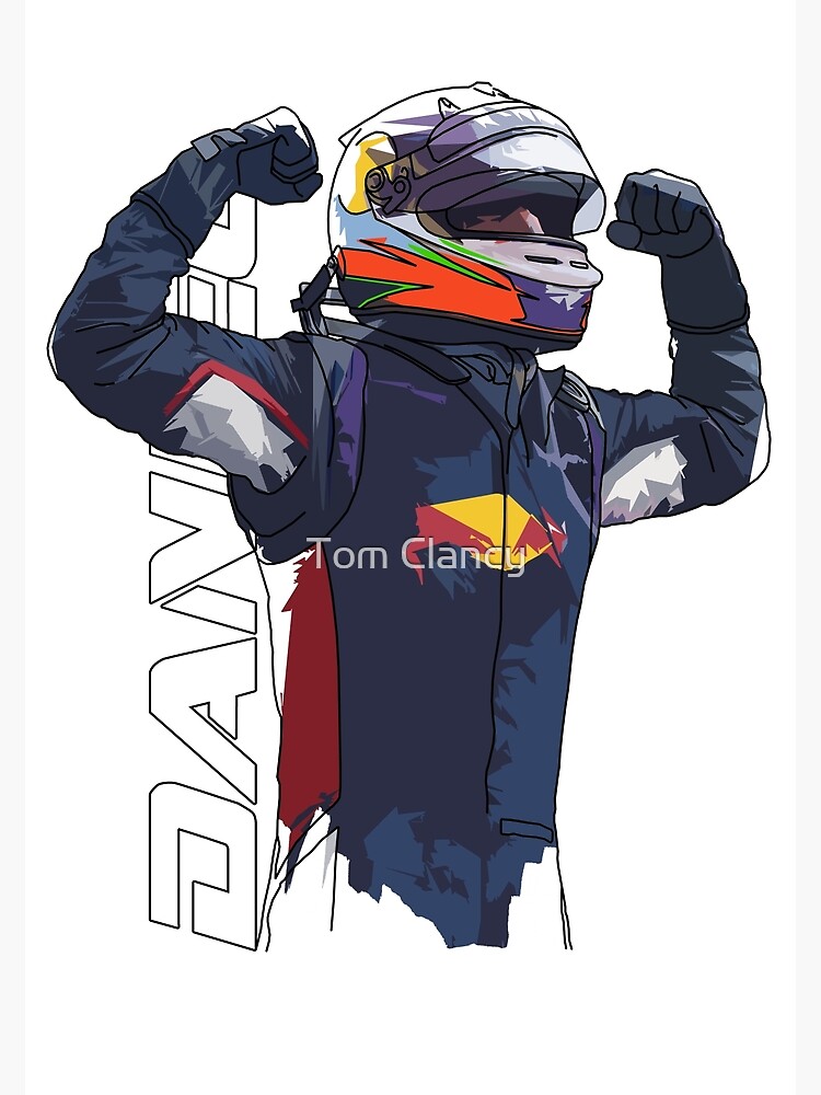 "Daniel Ricciardo" Art Print by RetroLink | Redbubble