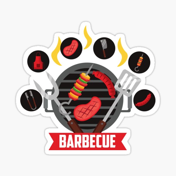 "Barbecue" Sticker for Sale by CHVRO10 | Redbubble