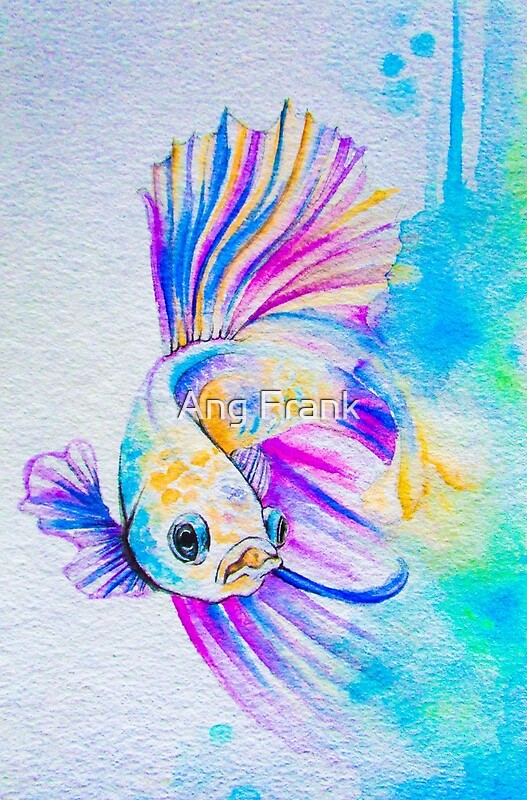 "Beta Fish" by Ang Frank | Redbubble