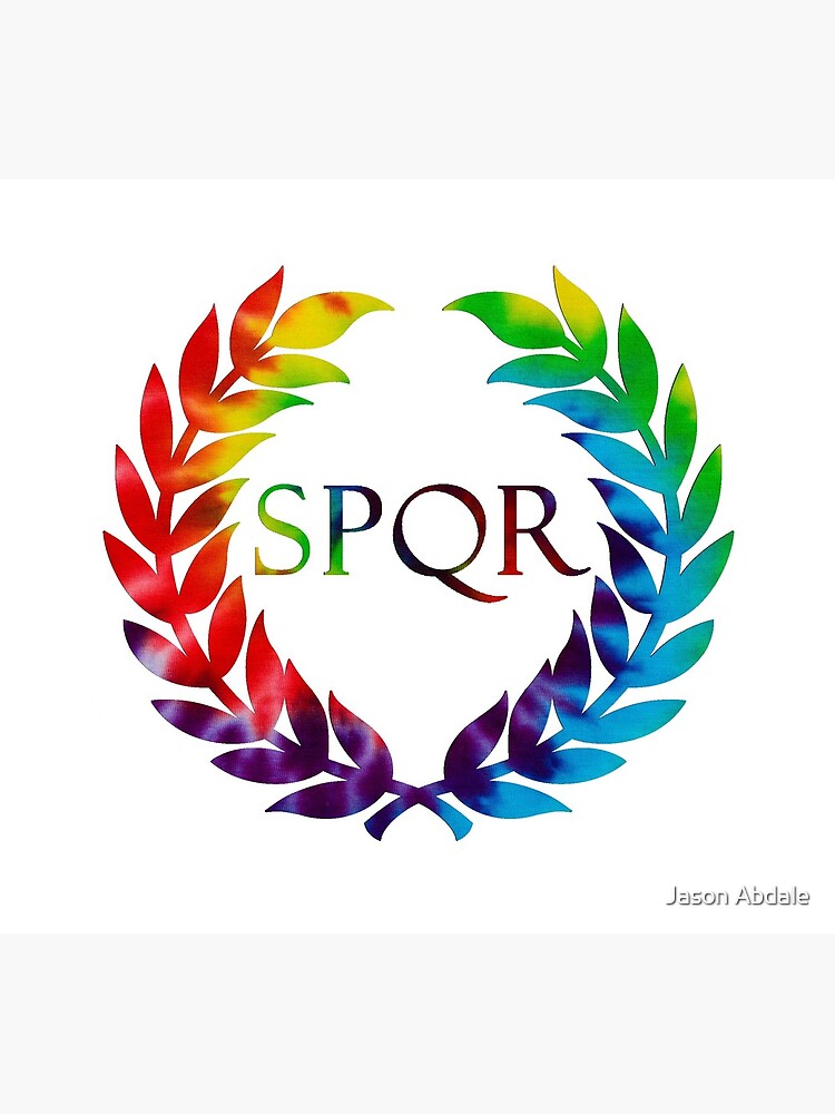 "Ancient Rome SPQR emblem tie-dyed" Art Print for Sale by jrabdale ...