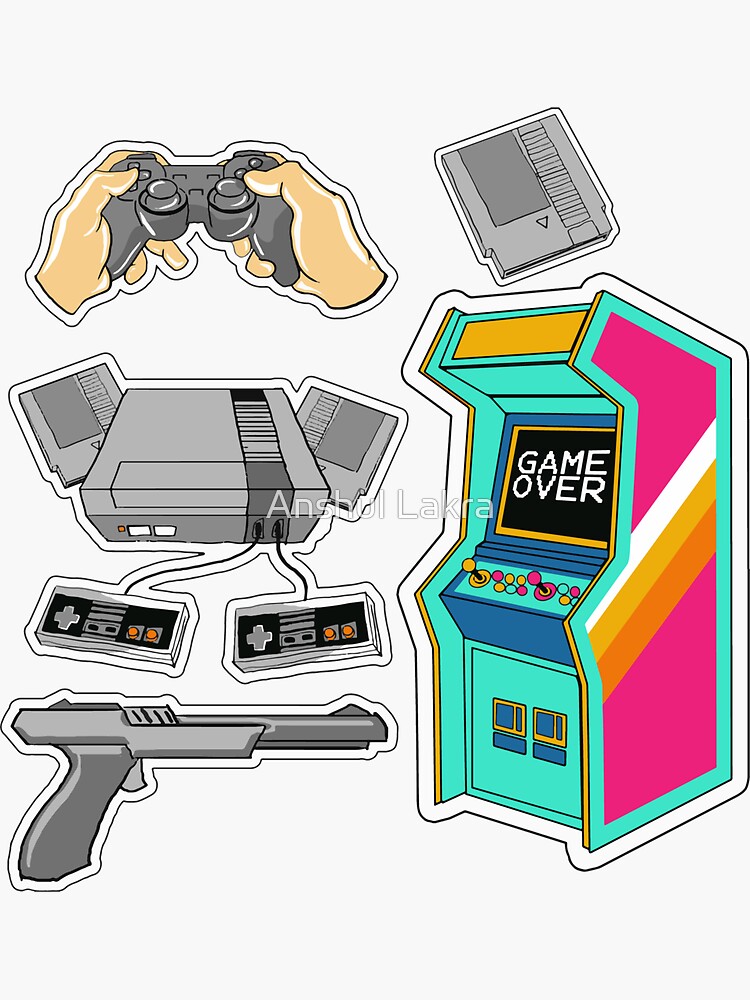 "Retro Gamer Sticker Pack" Sticker for Sale by Paskography21 | Redbubble