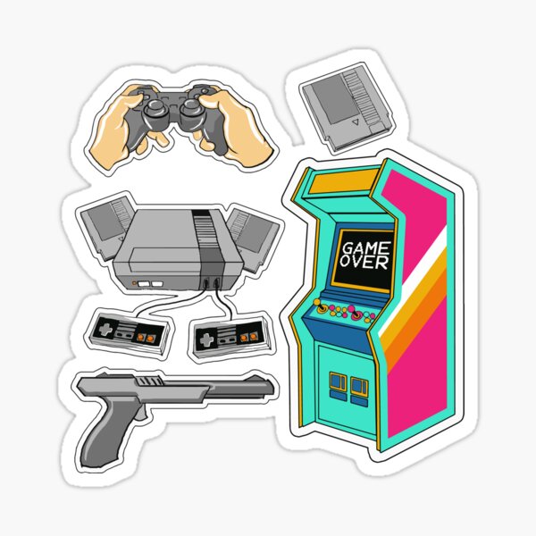 "Retro Gamer Sticker Pack" Sticker for Sale by Paskography21 | Redbubble
