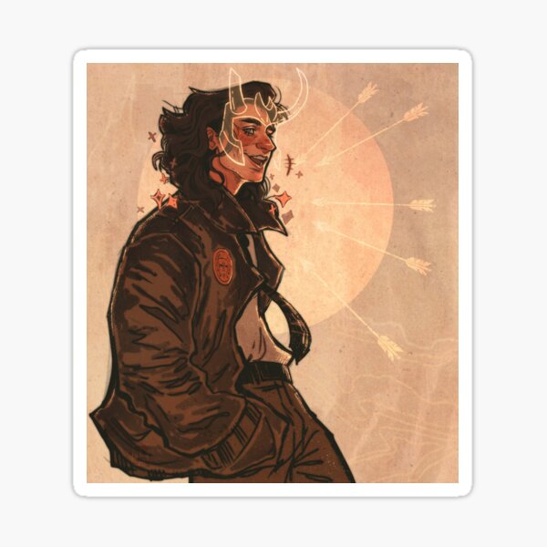 "The Trickster" Sticker for Sale by TiredVirgoArt | Redbubble