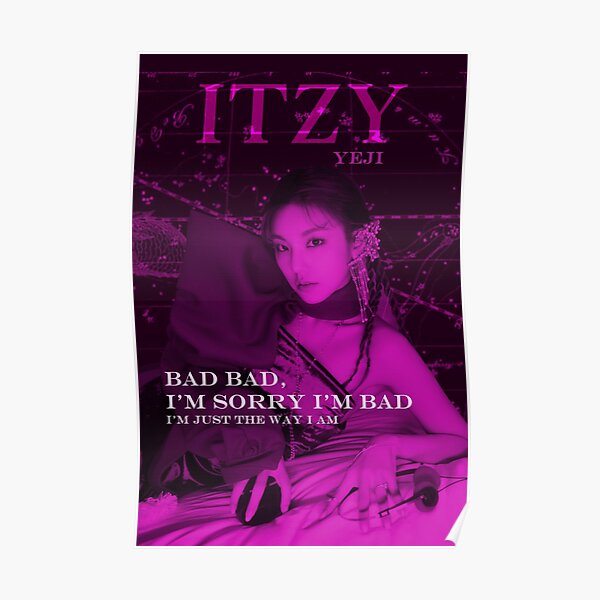 "Poster Itzy Yeji Dalla Dalla" Poster for Sale by kakesun | Redbubble