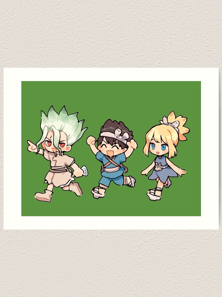 "Chibi Dr Stone Team" Art Print for Sale by Covintage19 | Redbubble