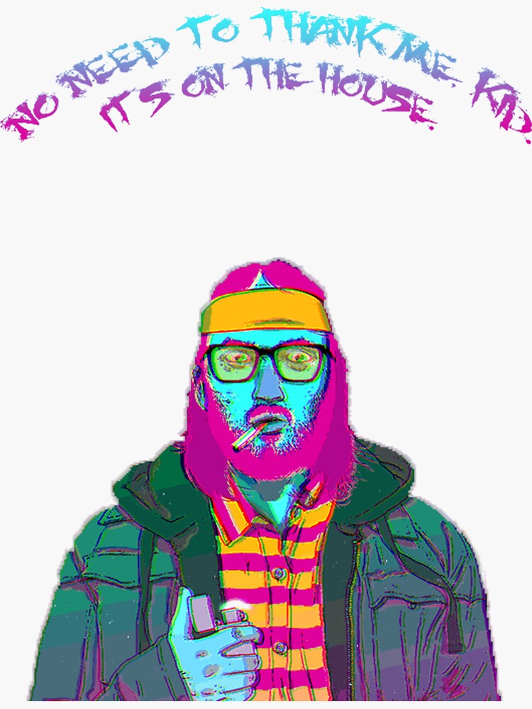 "Hotline Miami Beard Art" Sticker for Sale by joeyhugg | Redbubble