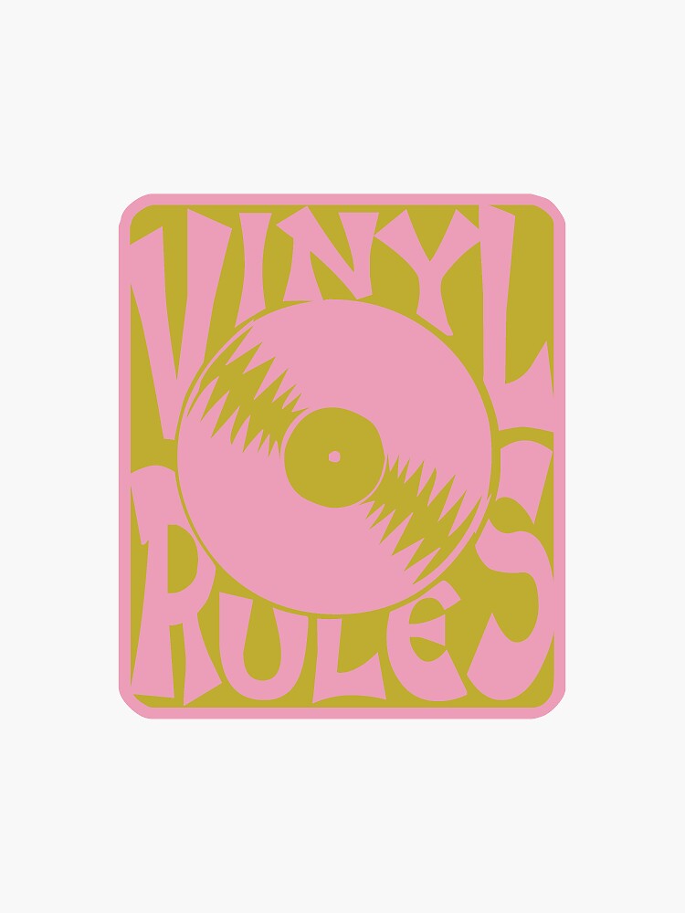 "Vinyl Rules" Sticker by calltheburner | Redbubble