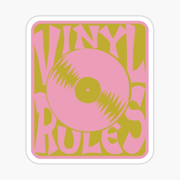 "Vinyl Rules" Sticker by calltheburner | Redbubble