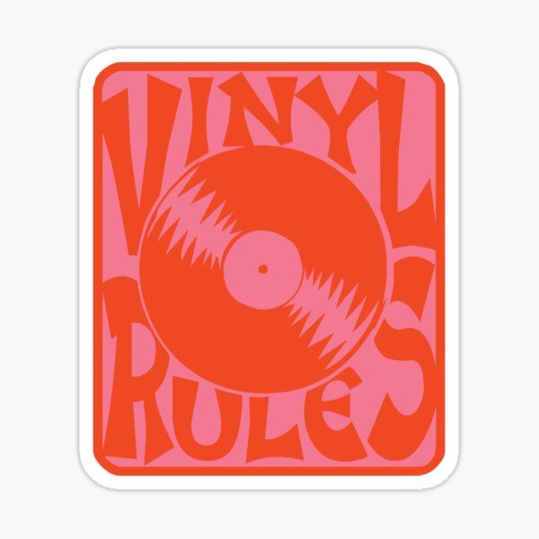 "Vinyl Rules" Sticker by calltheburner | Redbubble