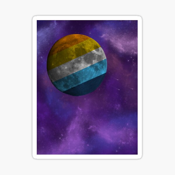 "Aroace Pride Planet" Sticker for Sale by Looktothe-Sky | Redbubble