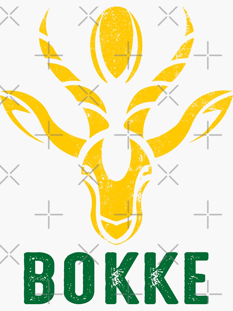 "Bokke South Africa Rugby Flag Springboks Fan" Sticker for Sale by ...