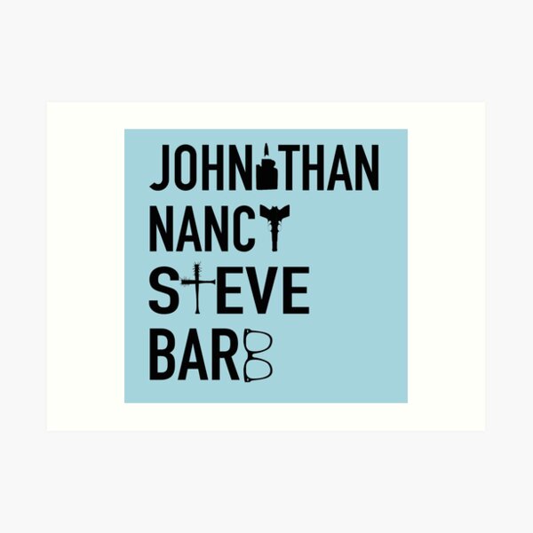 "stranger things name art" Art Print by peoplelikegrace | Redbubble