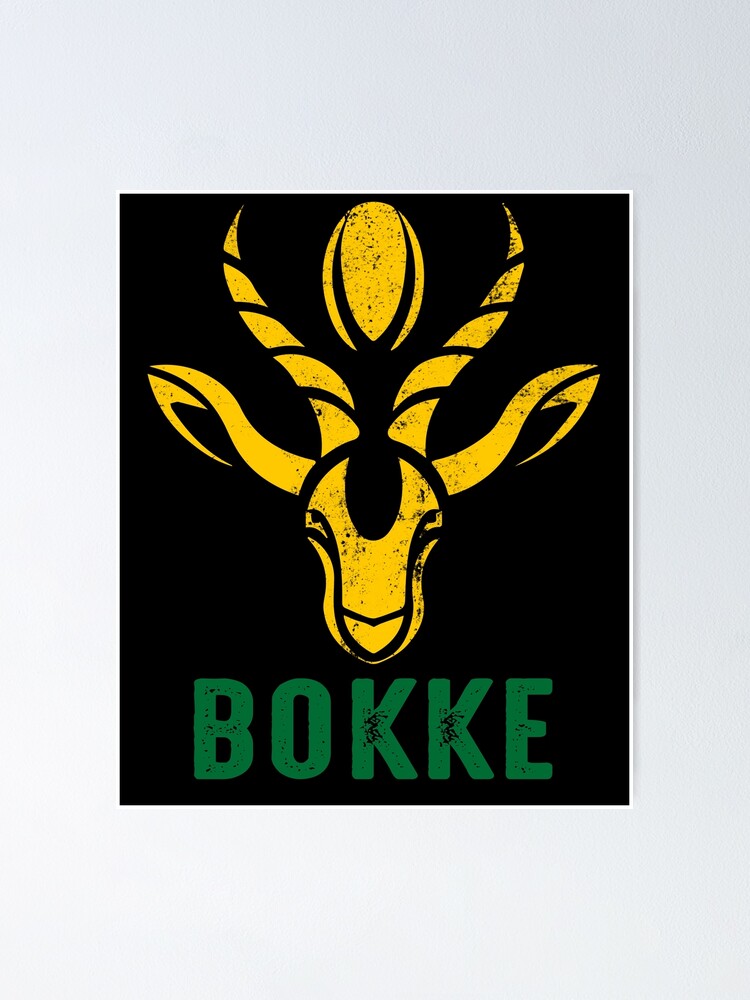 "Bokke South Africa Rugby Flag Springboks Fan" Poster for Sale by ...
