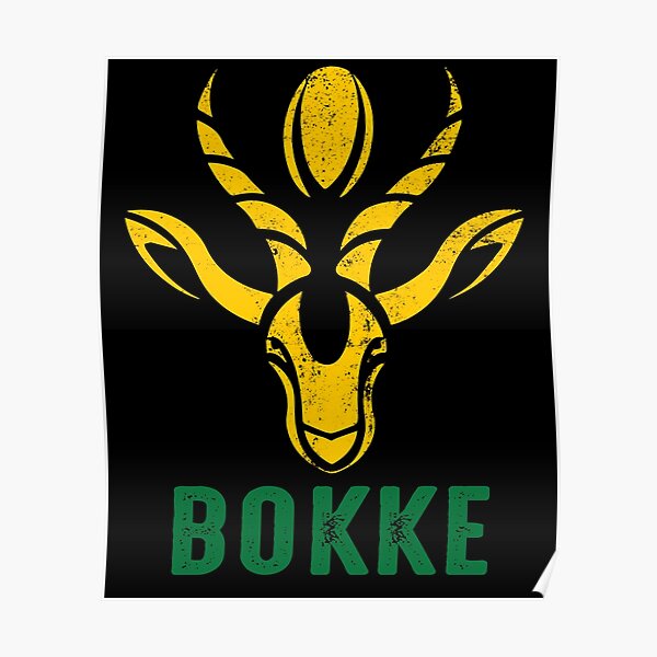 "Bokke South Africa Rugby Flag Springboks Fan" Poster for Sale by ...