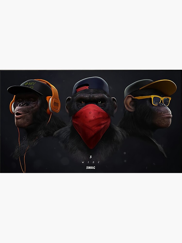 "Three Monkeys Poster" Poster by xasehhaty | Redbubble