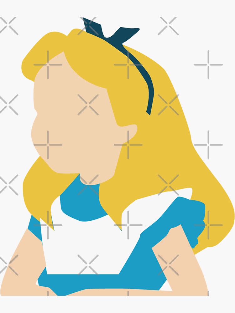 "Alice" Sticker by reyreypelcastre | Redbubble